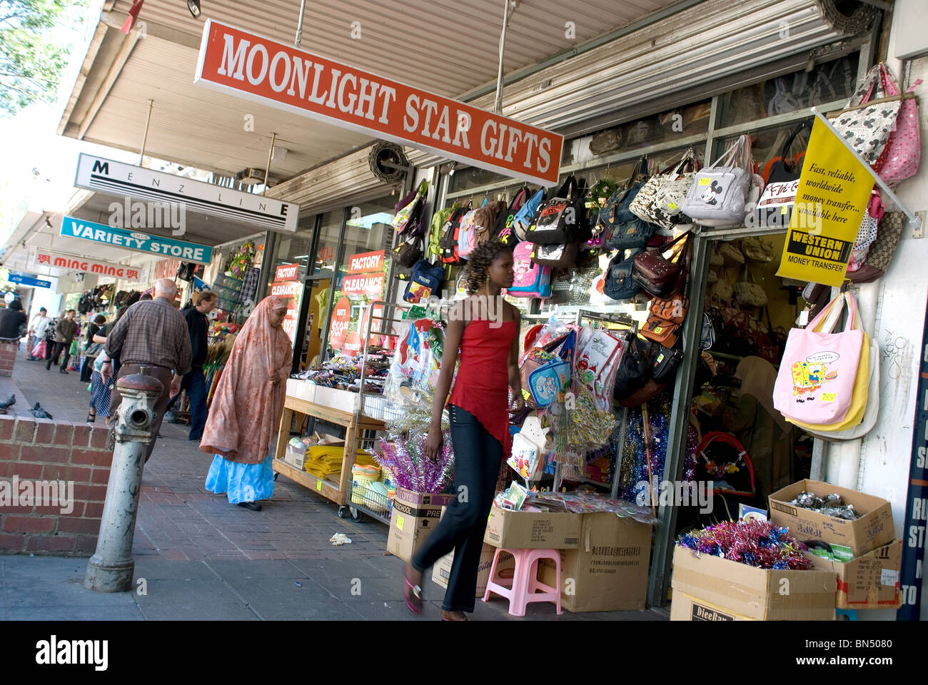 nicholson street mall scene footscray melbourne australia Stock Photo ...