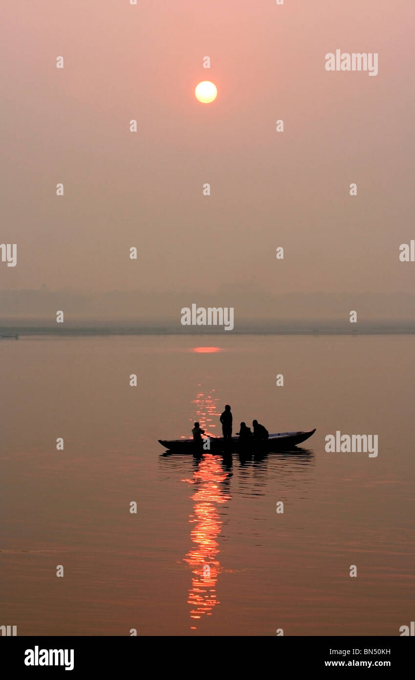Sunrise ganges in varanasi hi-res stock photography and images - Alamy