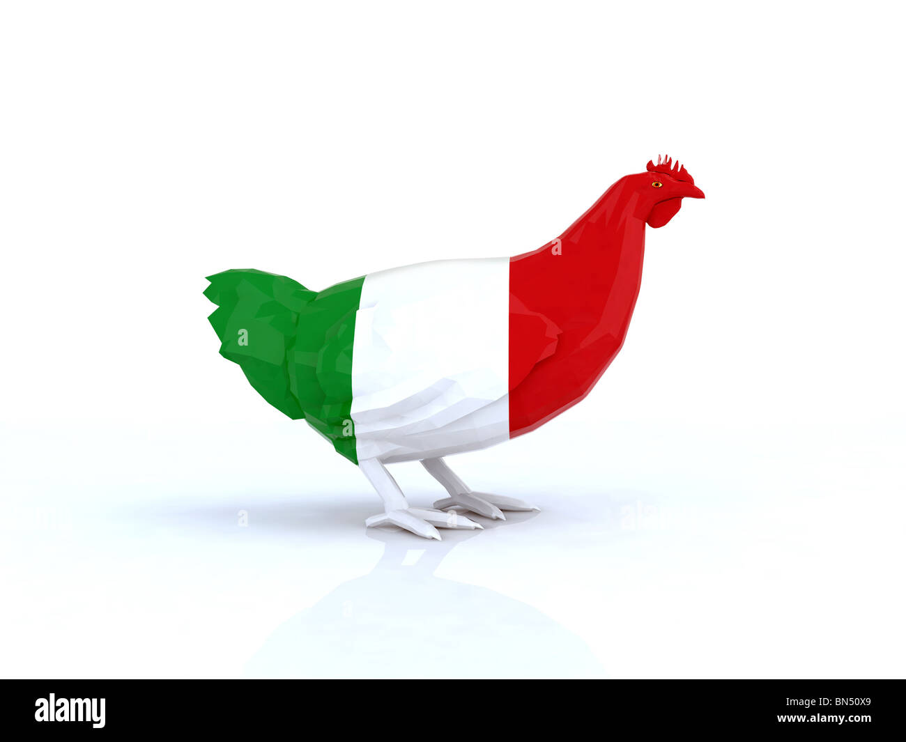 italian hen 3d illustration Stock Photo - Alamy