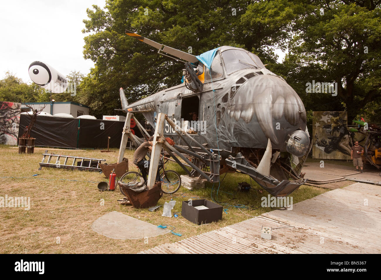 Mutoid waste Co. Helicopter at the unfair ground, Shangri-La ...