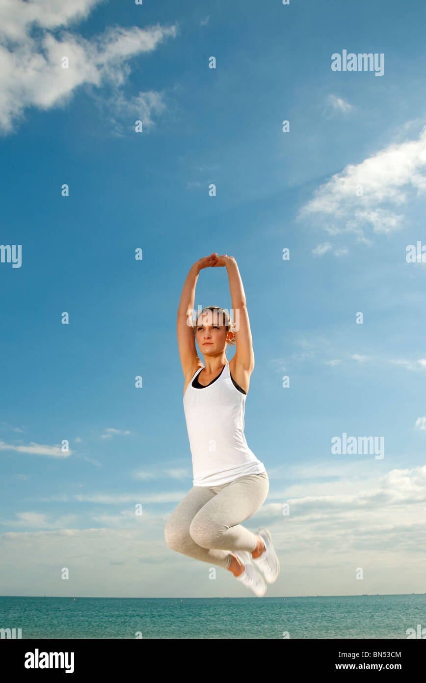 Leap leaping jump jumping hi-res stock photography and images - Alamy