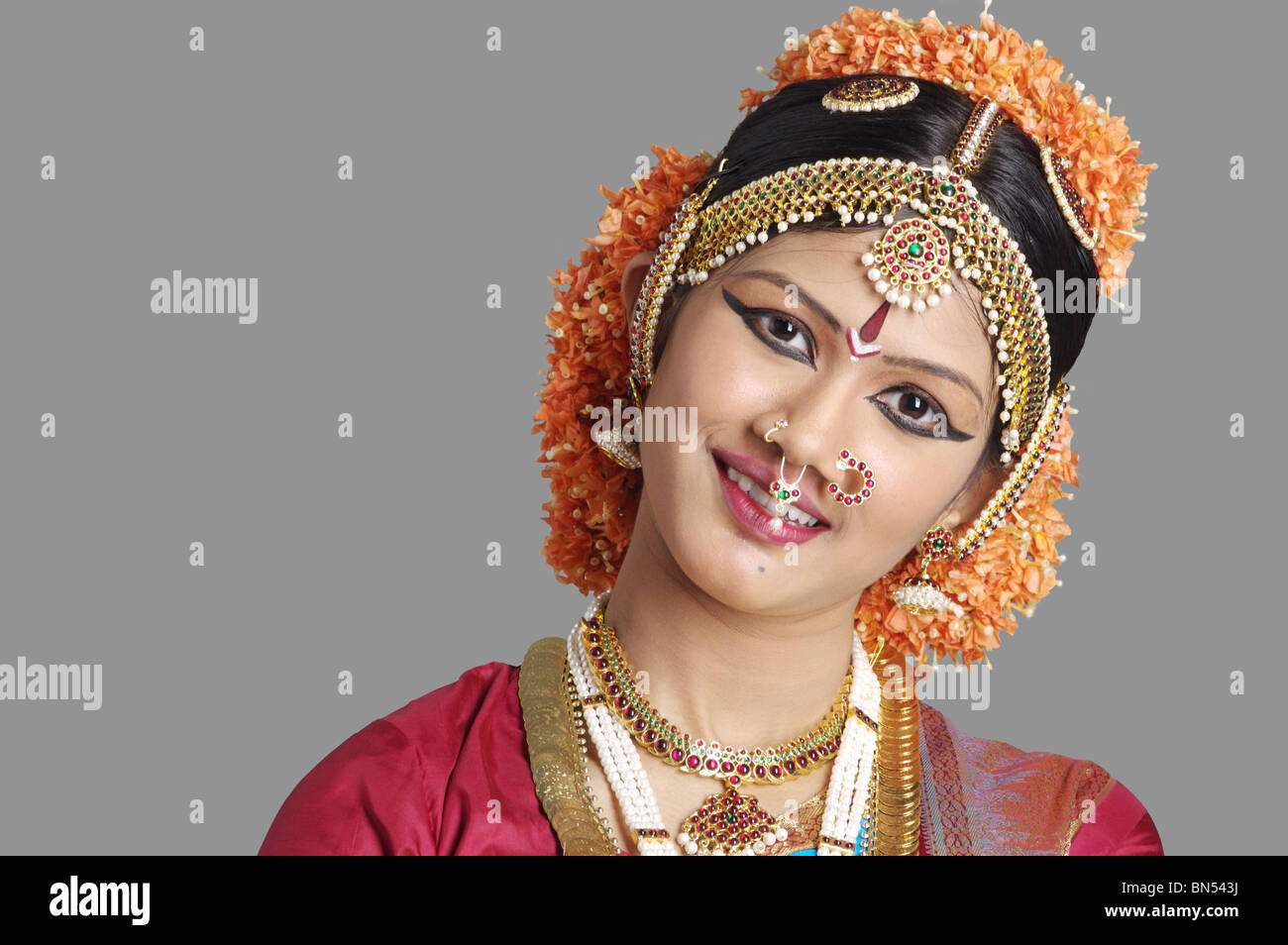 Questioning expression an expression in bharat natyam Stock Photo - Alamy