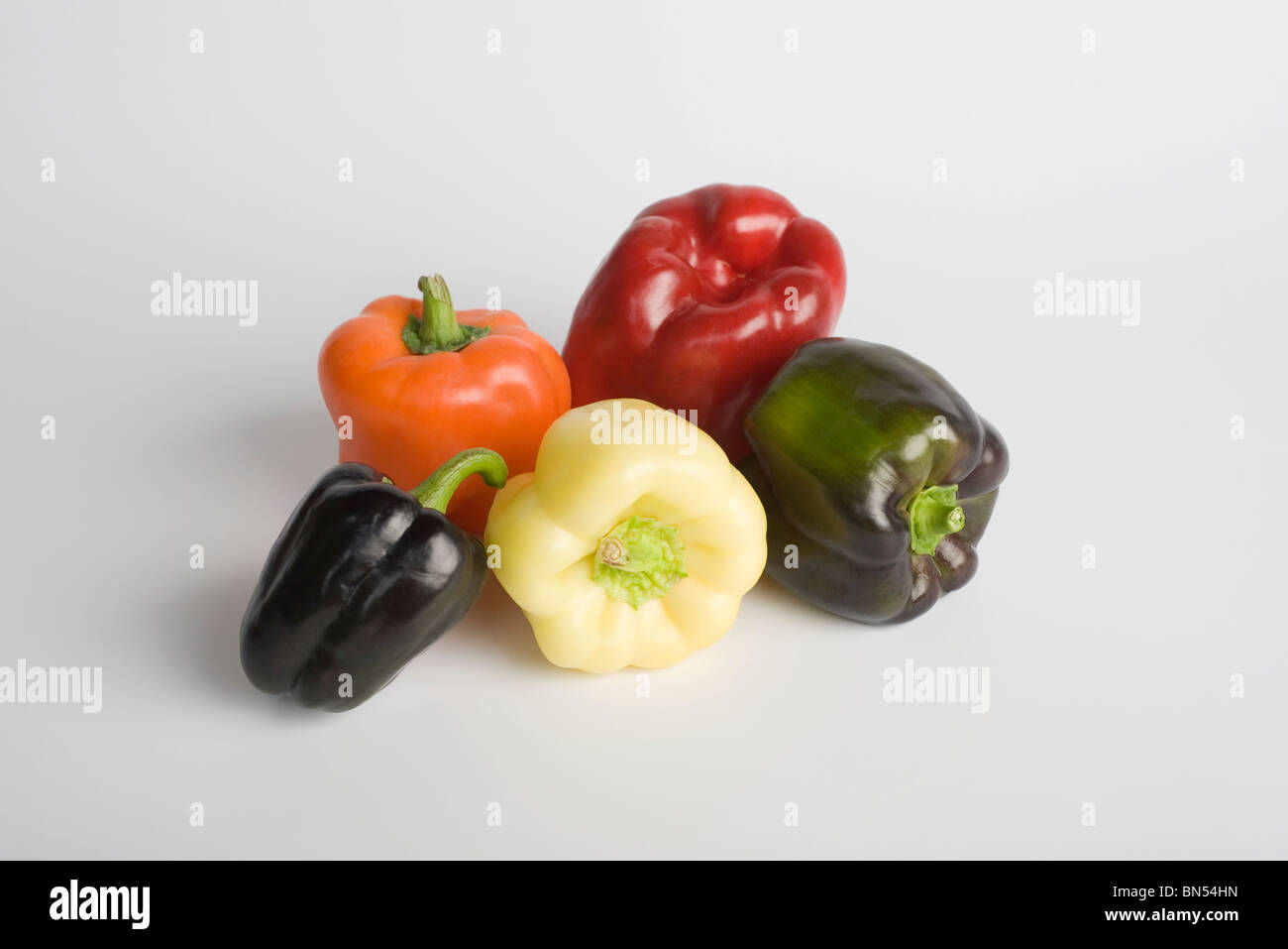 Assorted bell peppers Stock Photo - Alamy