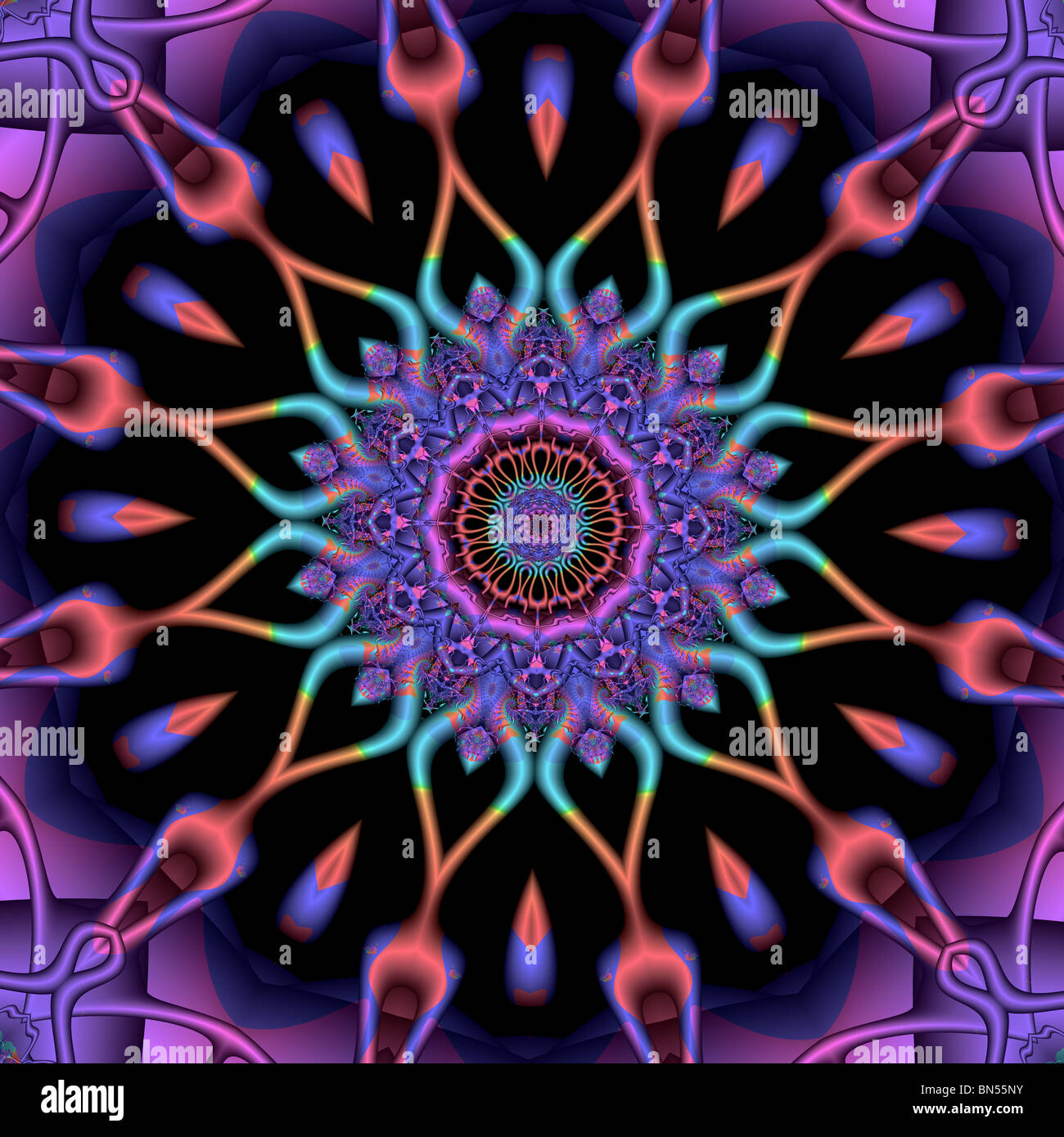 A pattern made using fractal design software Stock Photo - Alamy