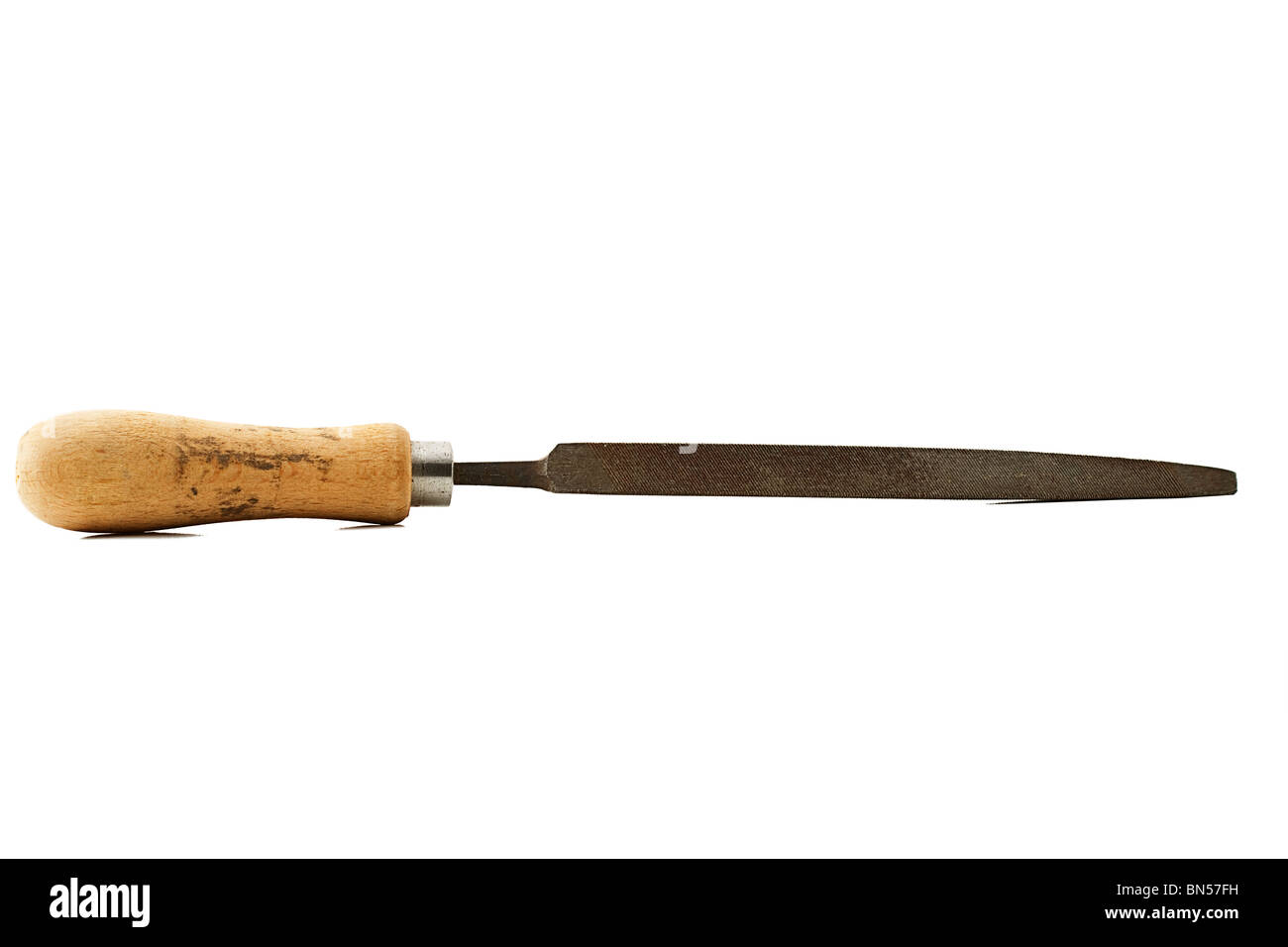 three sided file with white background Stock Photo - Alamy