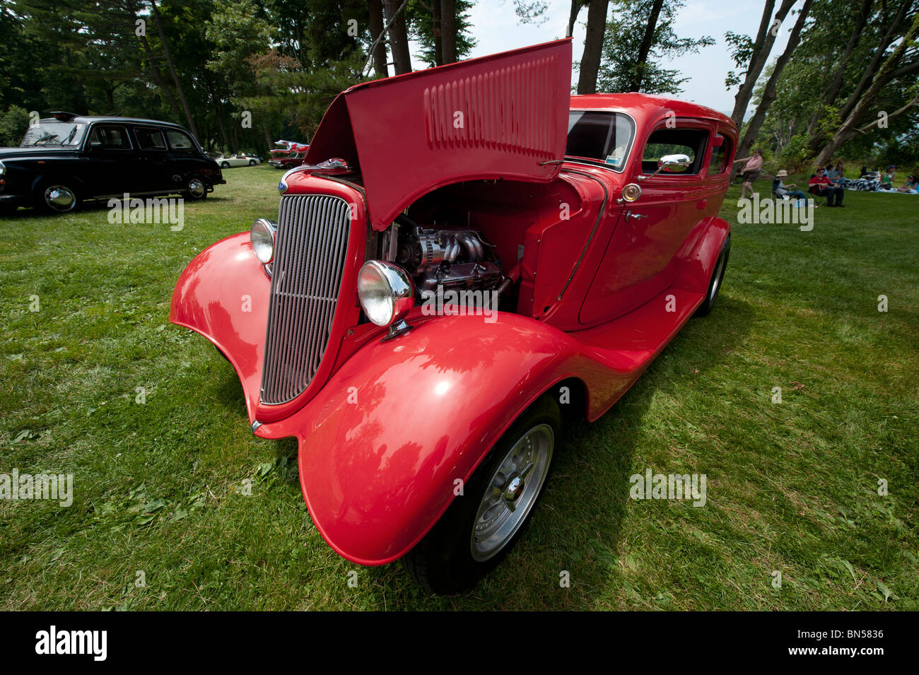 autos at a car show Stock Photo - Alamy