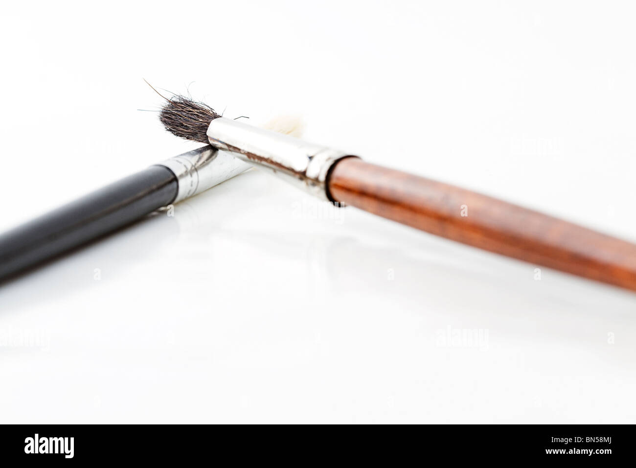 Paint watercolor brushes Cut Out Stock Images & Pictures - Alamy