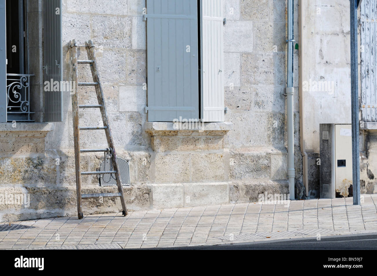 Ladder Leaning Window High Resolution Stock Photography and Images - Alamy