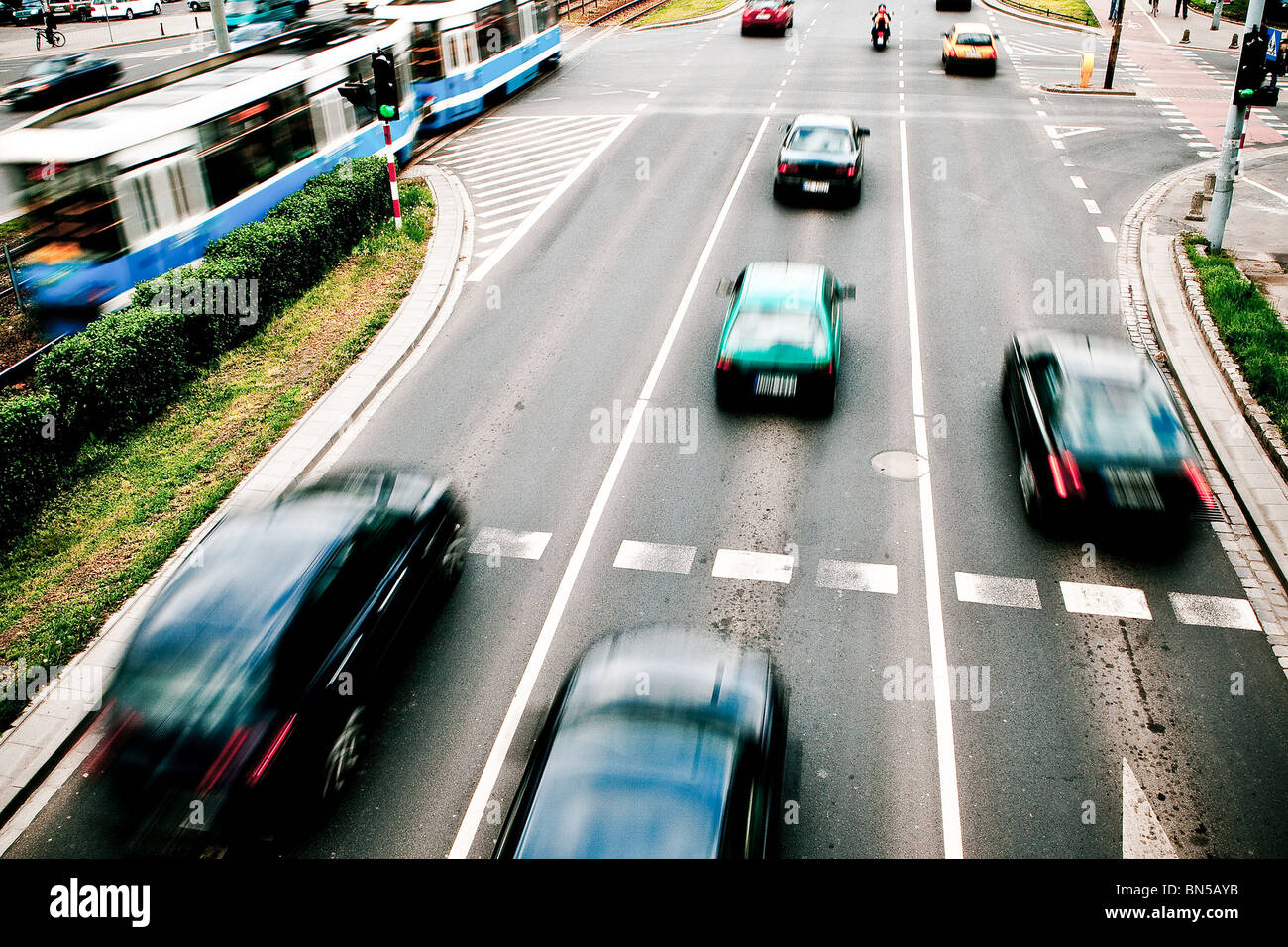 City with the biggest traffic jams in Europe Stock Photo - Alamy