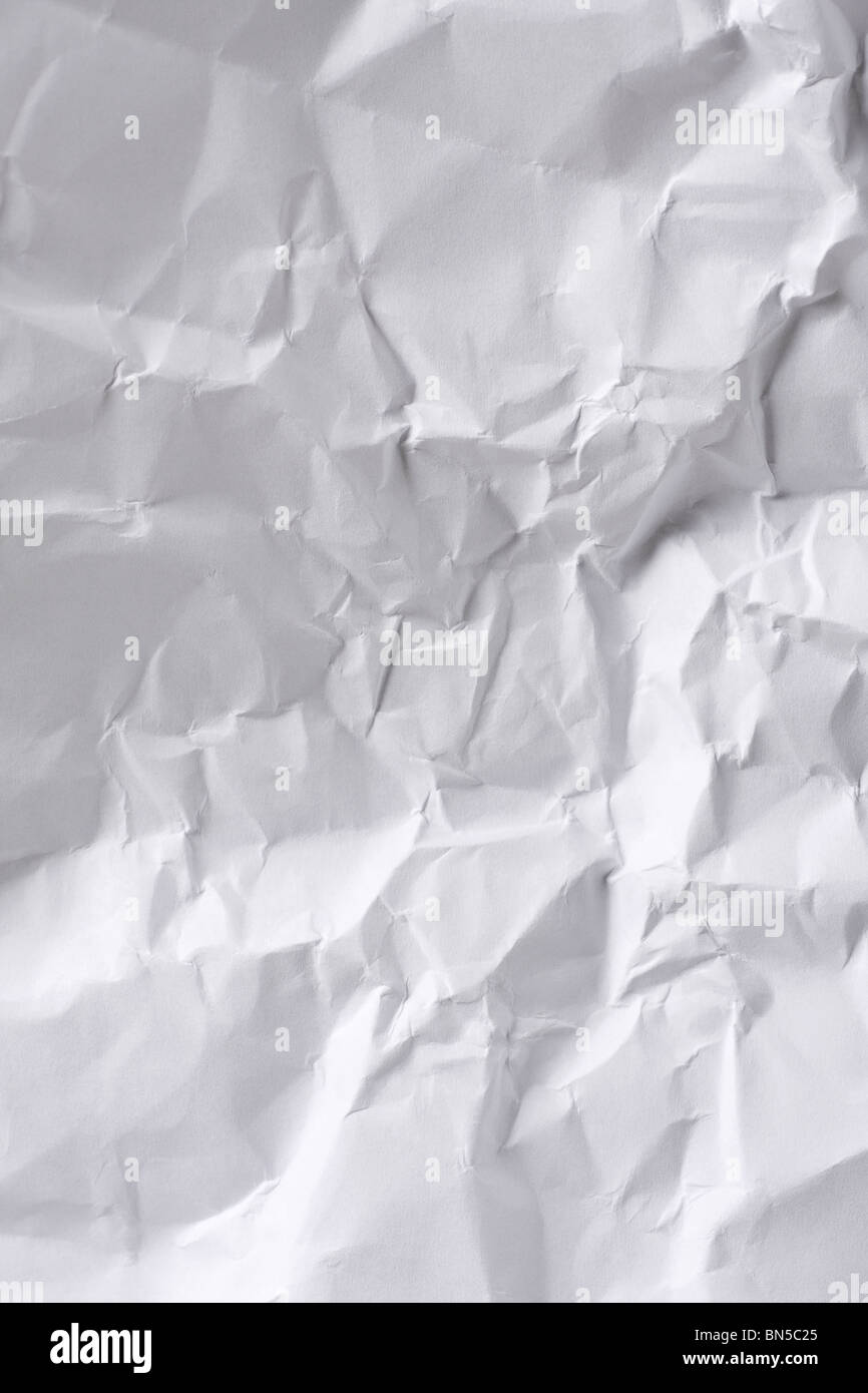 Crumpled and creased paper texture Stock Photo - Alamy