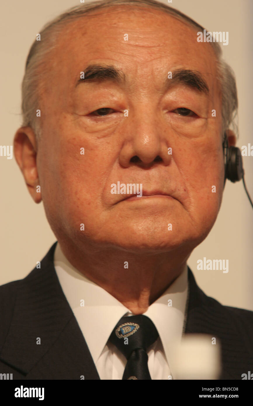 Yasuhiro Nakasone , former Prime Minister of Japan. Tokyo, Japan, 2006 ...