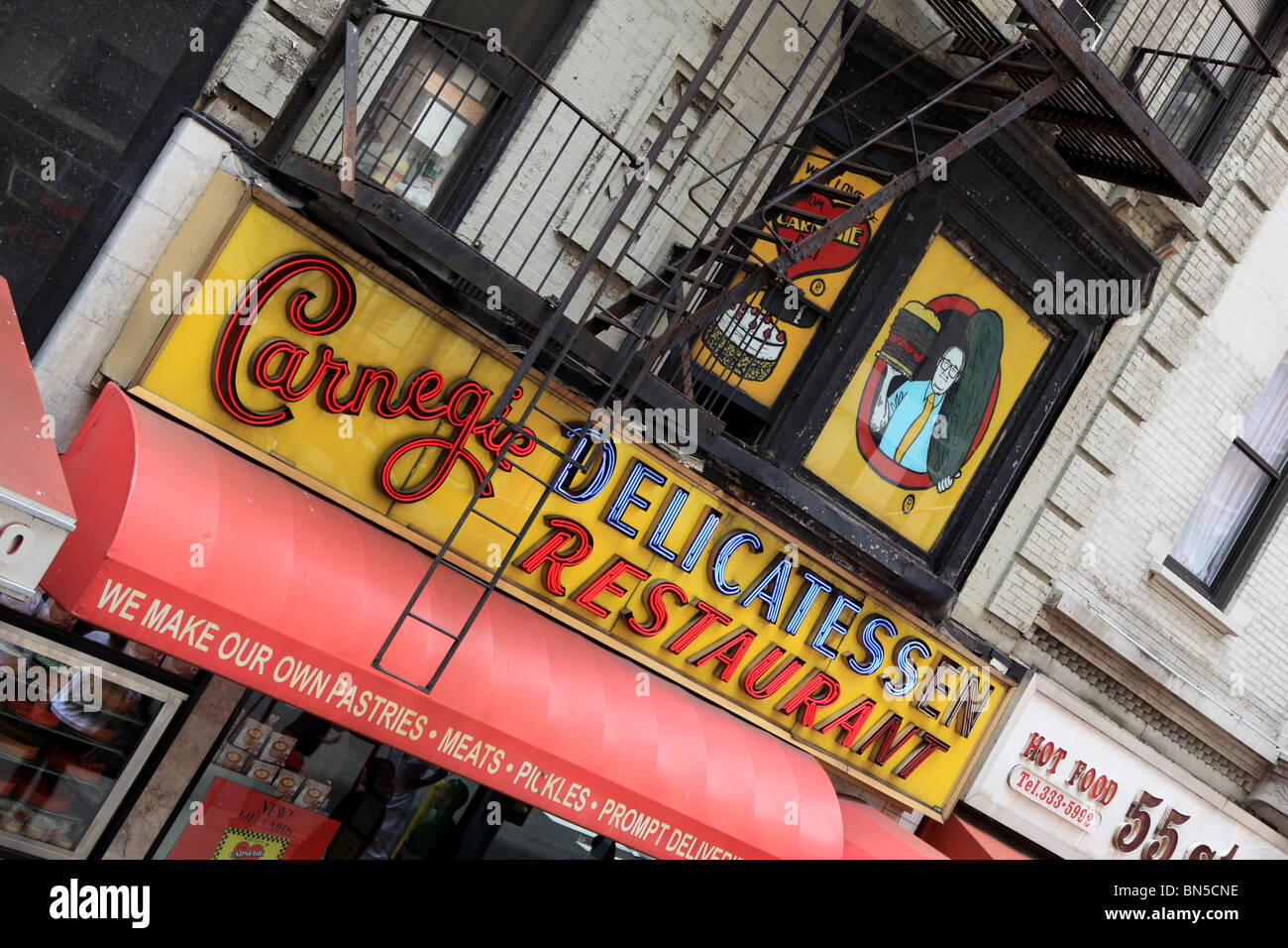 Carnegie's Delicatessen Restaurant, New York, America Stock Photo - Alamy