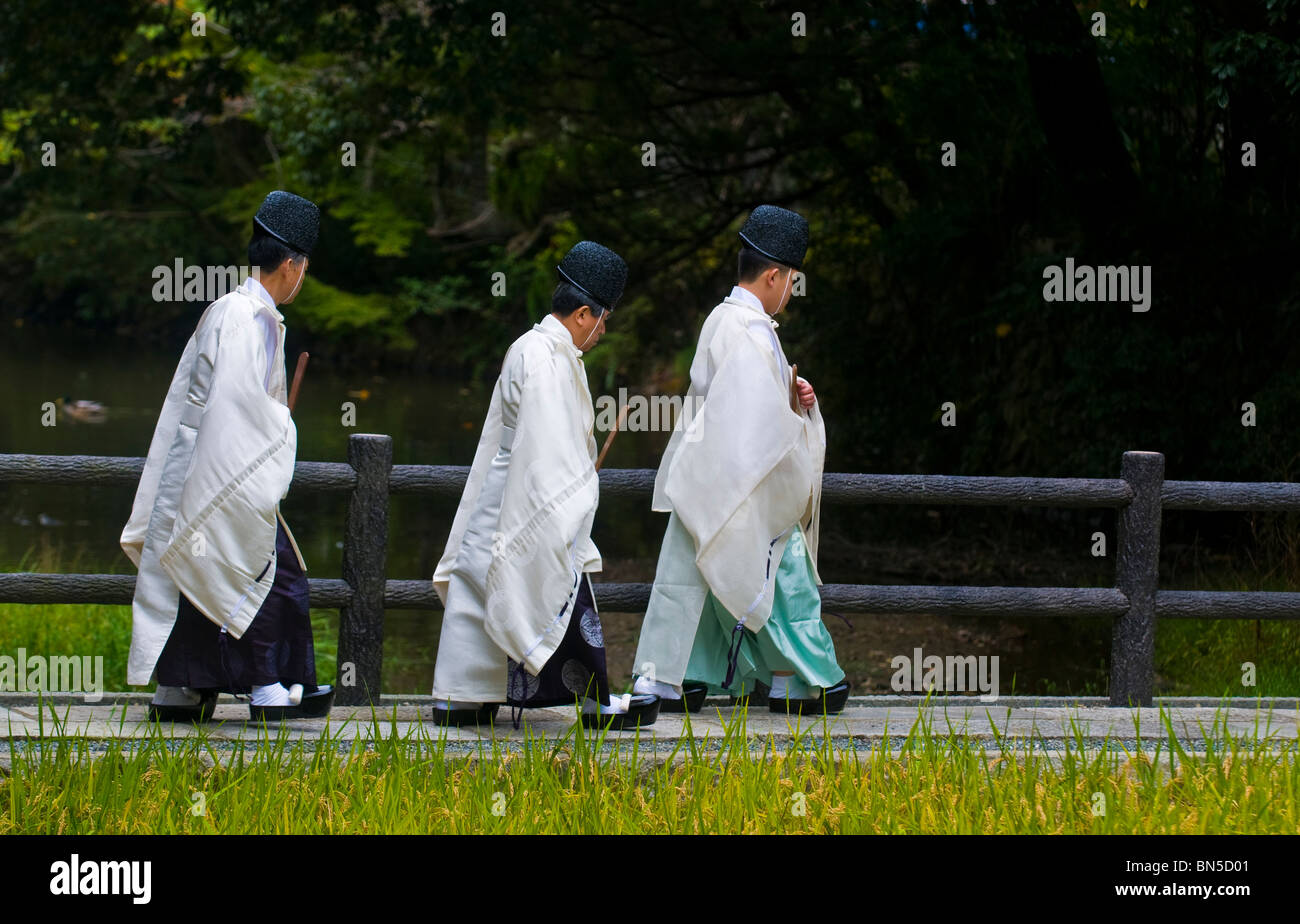 a participants on the rice harvest ceremony held on in Fushimi Inari ...