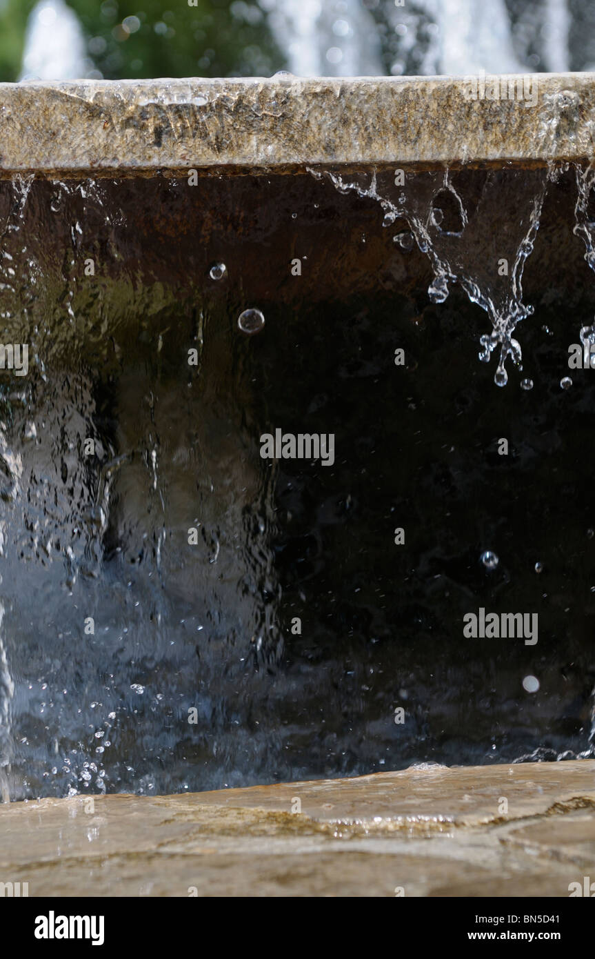 Stock photo of water splashing in a fountain Stock Photo - Alamy