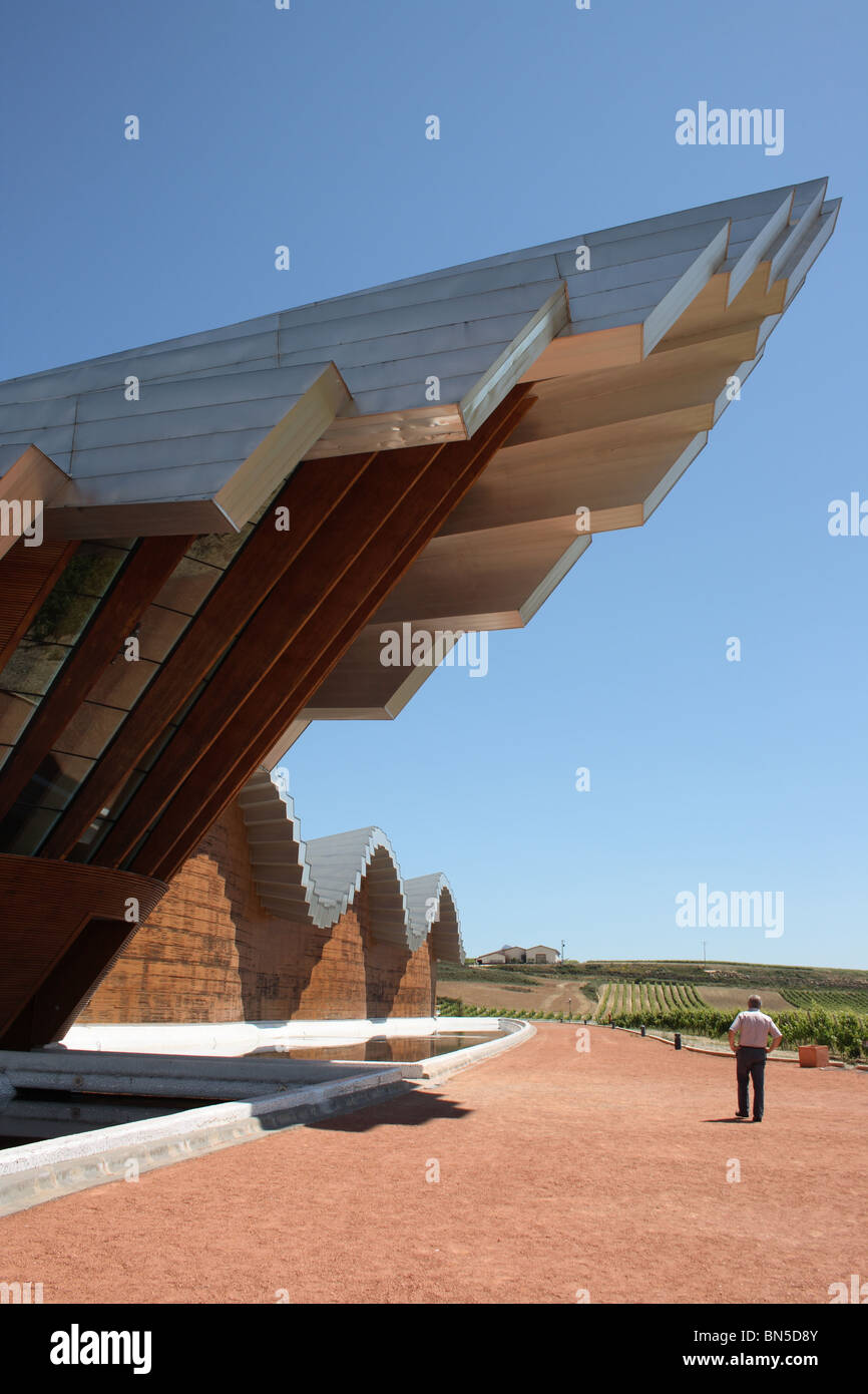 Bodegas Ysios Winery by Santiago Clatrava, and vinyard, near Laguardia ...