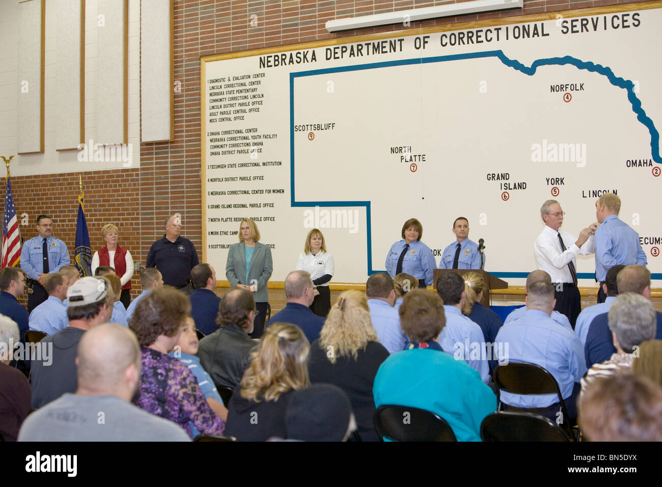 Graduation ceremony at the Staff Training Academy, Nebraska Department ...