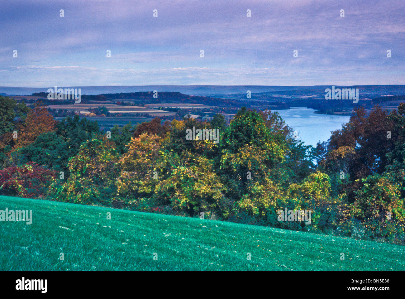 Man made lake Stock Photo - Alamy