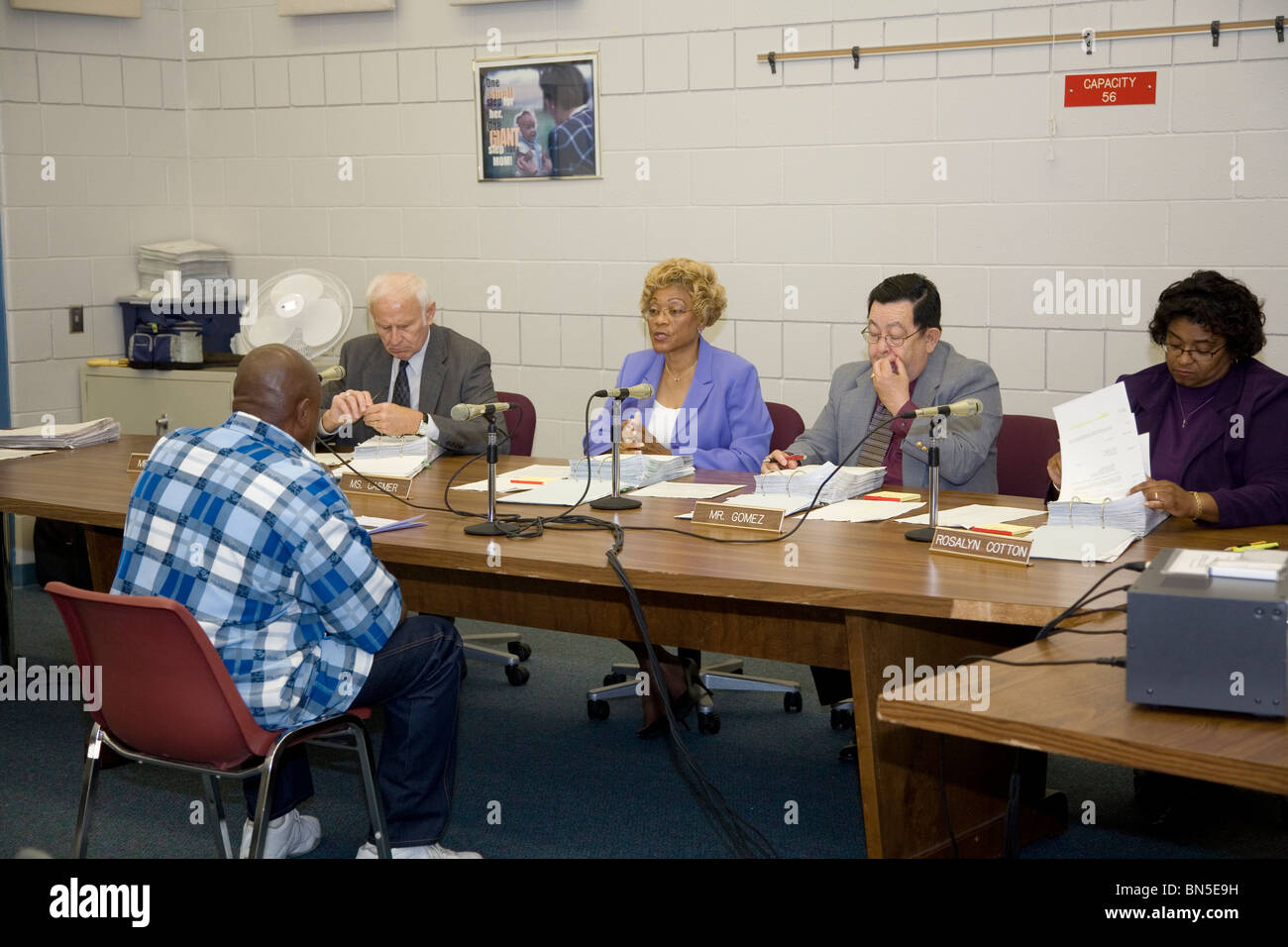 Parole board hearing community corrections hi-res stock photography and ...