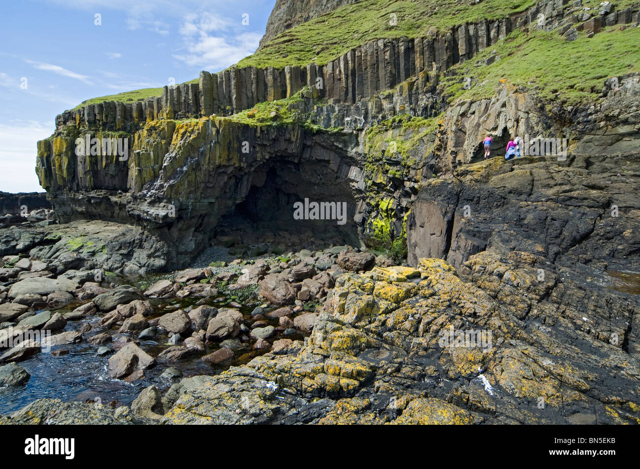 One of the Carsaig Arches, Isle of Mull, Inner Hebrides, Scotland, UK ...