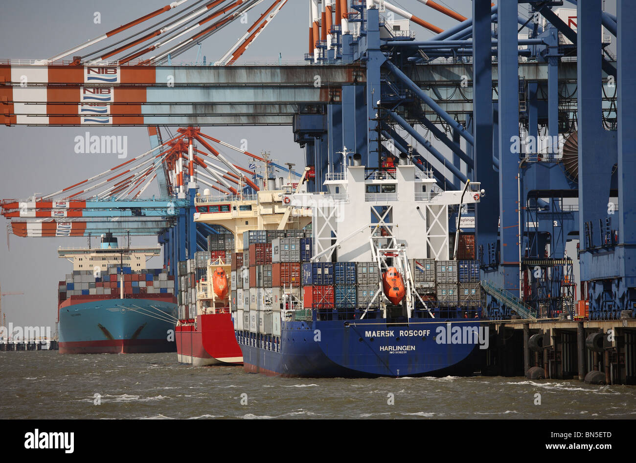 Container-Terminal Wilhelm Kaisen, Bremerhaven, Germany Stock Photo - Alamy