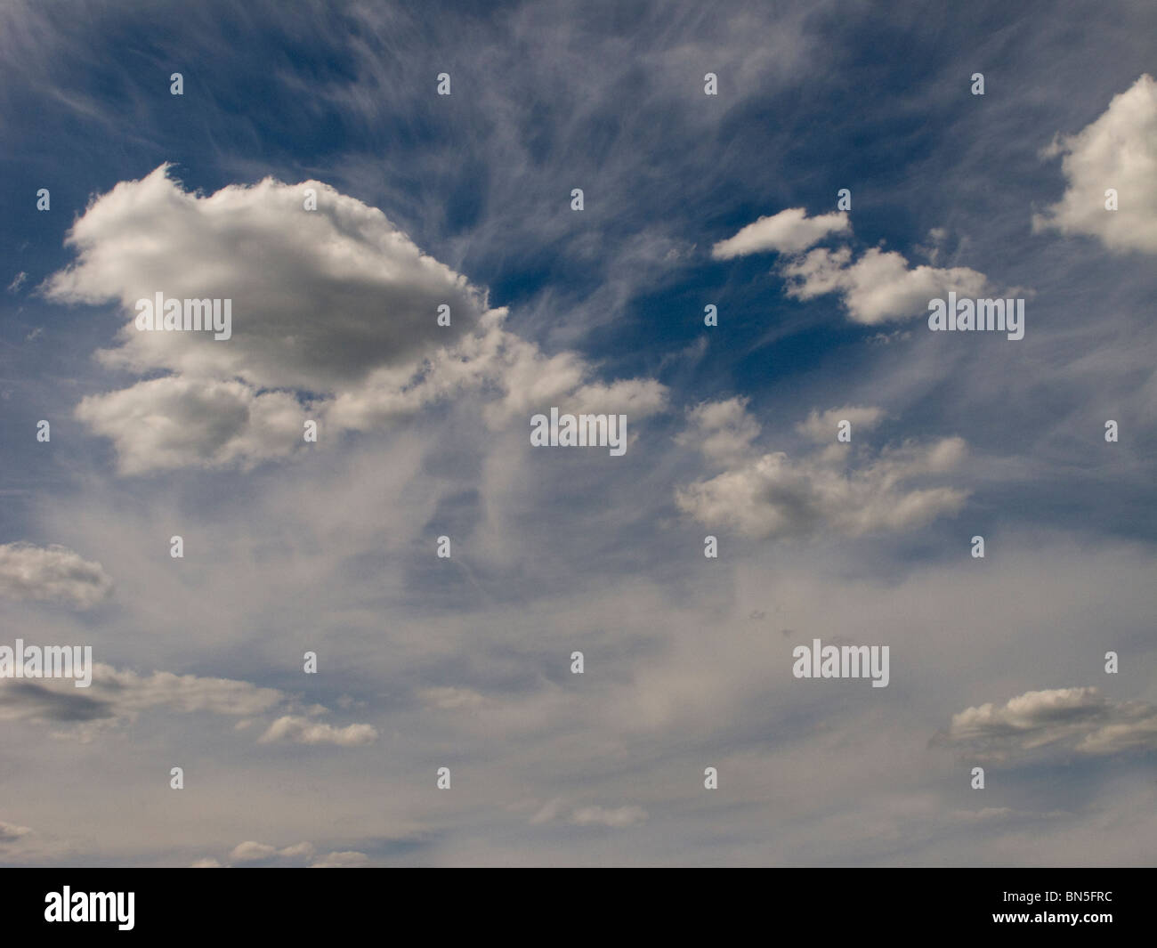 Cirrus and cumulus clouds hi-res stock photography and images - Alamy