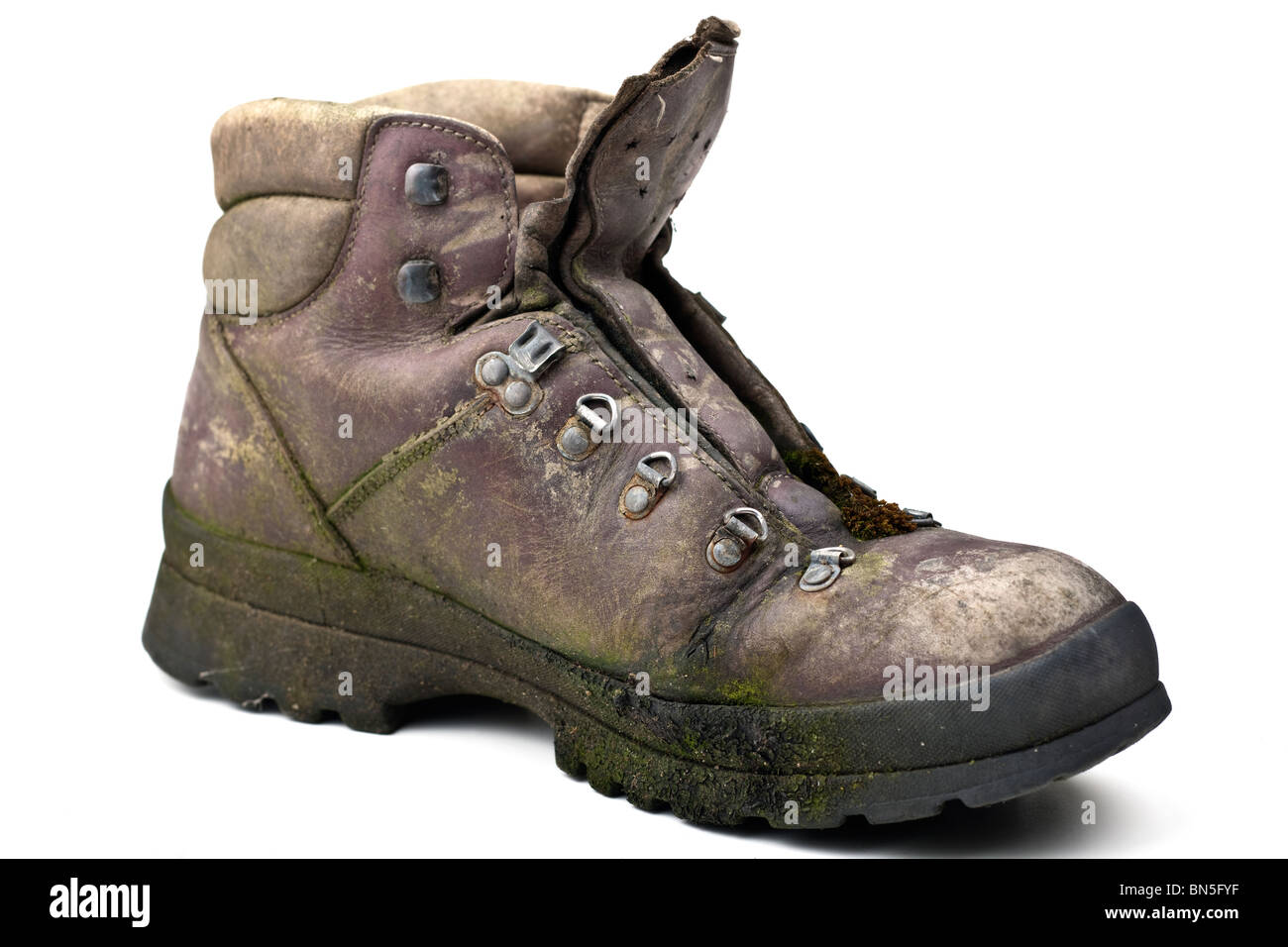 Old leather boot hi-res stock photography and images - Alamy