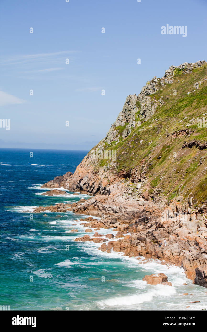 Cornish coastal scenery near Pendeen, Cornwall, UK Stock Photo - Alamy