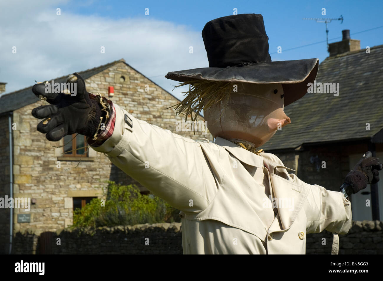 An exhibit at the Wray Scarecrow Festival, in the village of Wray, near ...