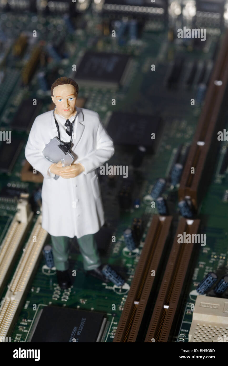 A computer doctor Stock Photo - Alamy