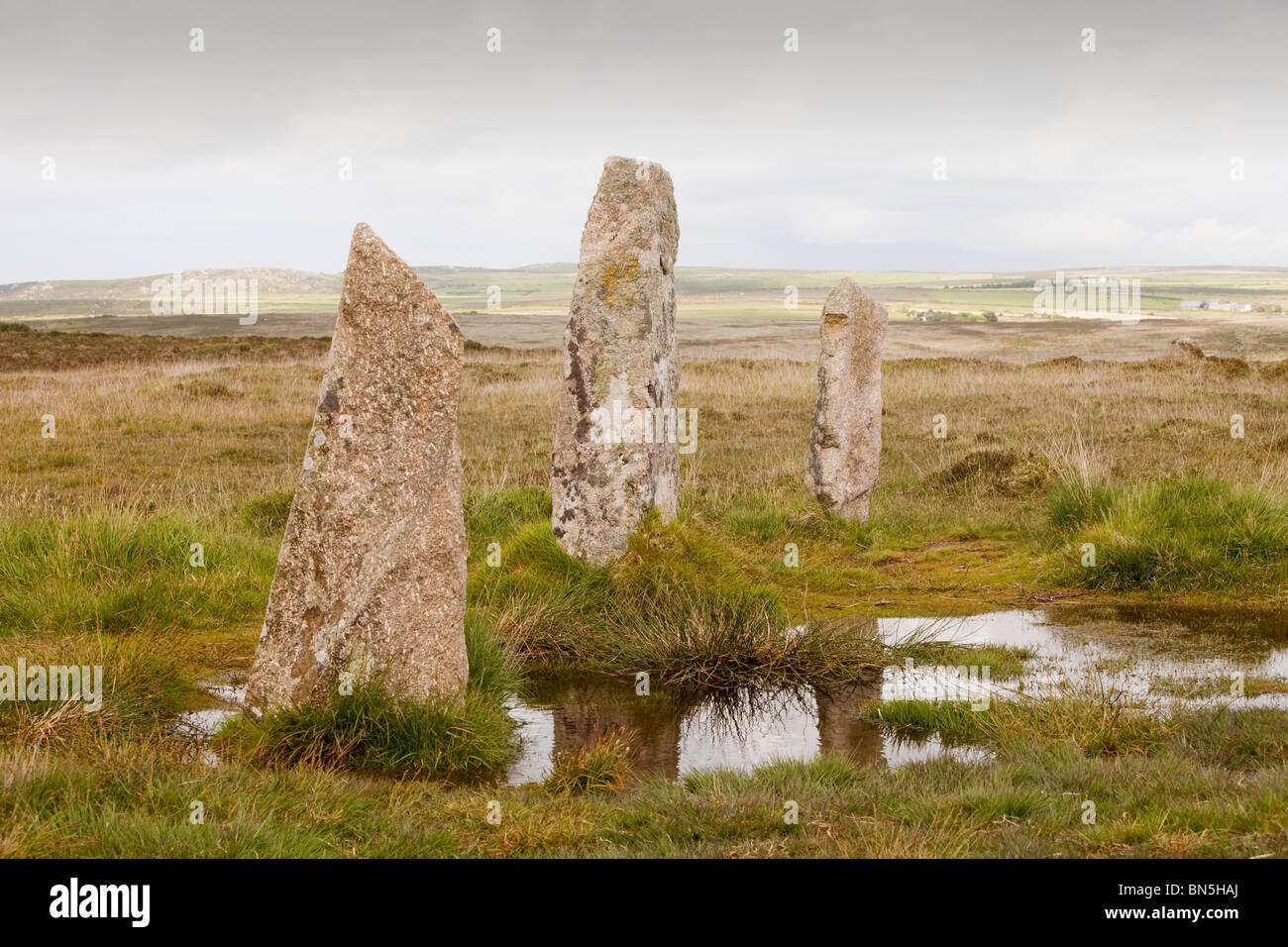 The Nine Maidens stone circle near Morvah, Cornwall, UK Stock Photo - Alamy