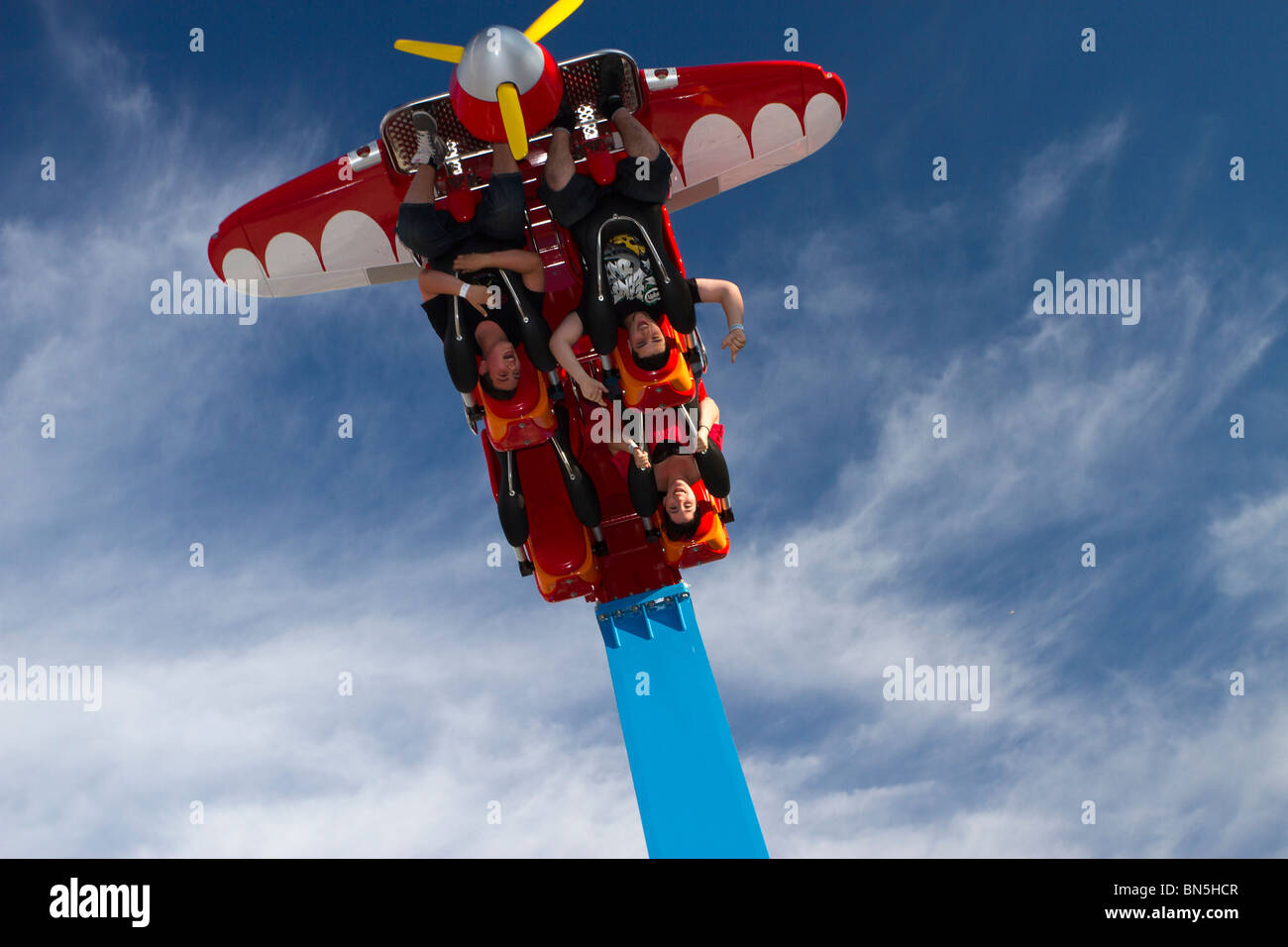 Pulling Gs on the thrilling Air Race ride at the new Luna Park in Coney ...