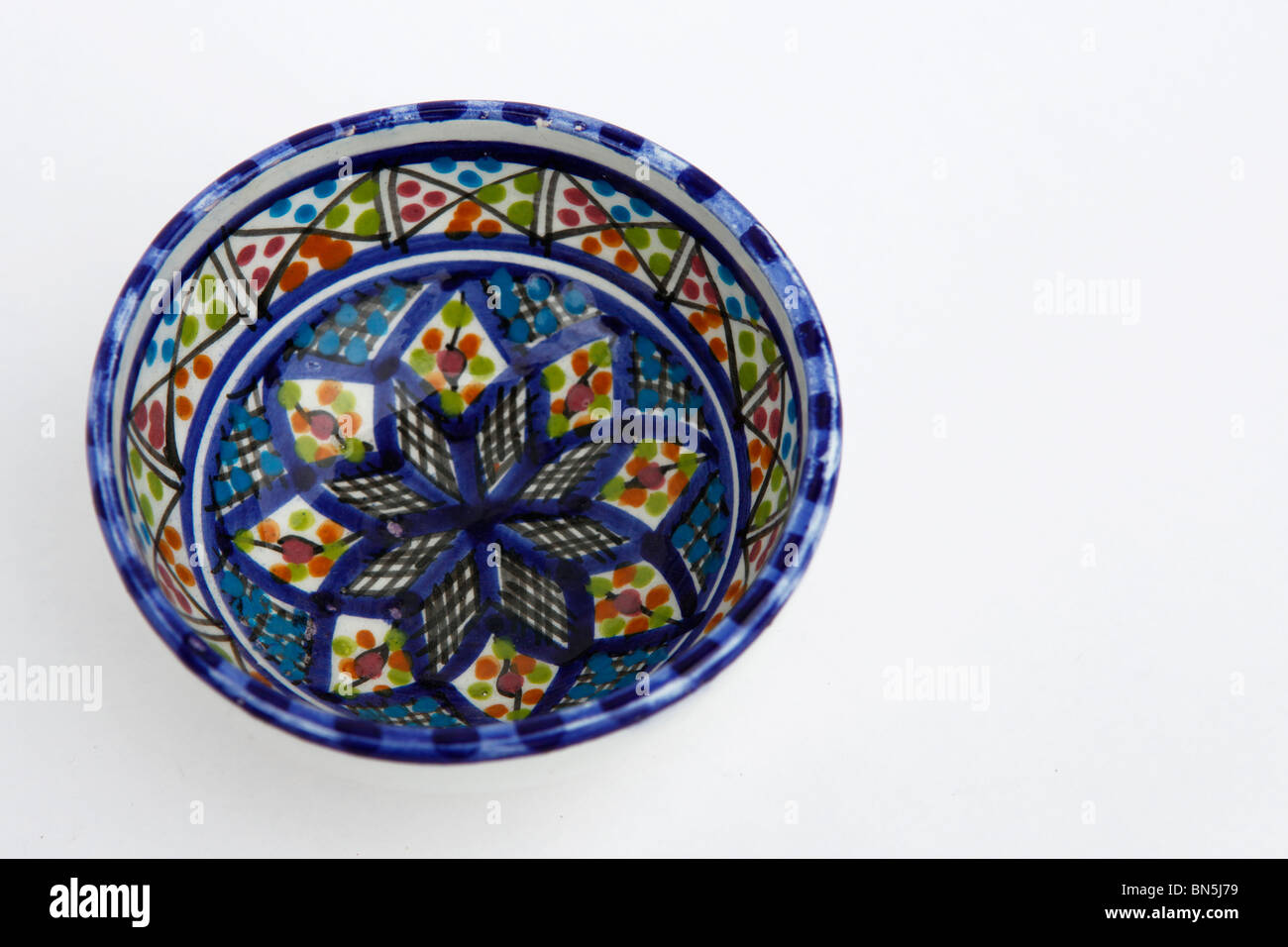 Traditional patterned Berber pottery produced in the village of ...