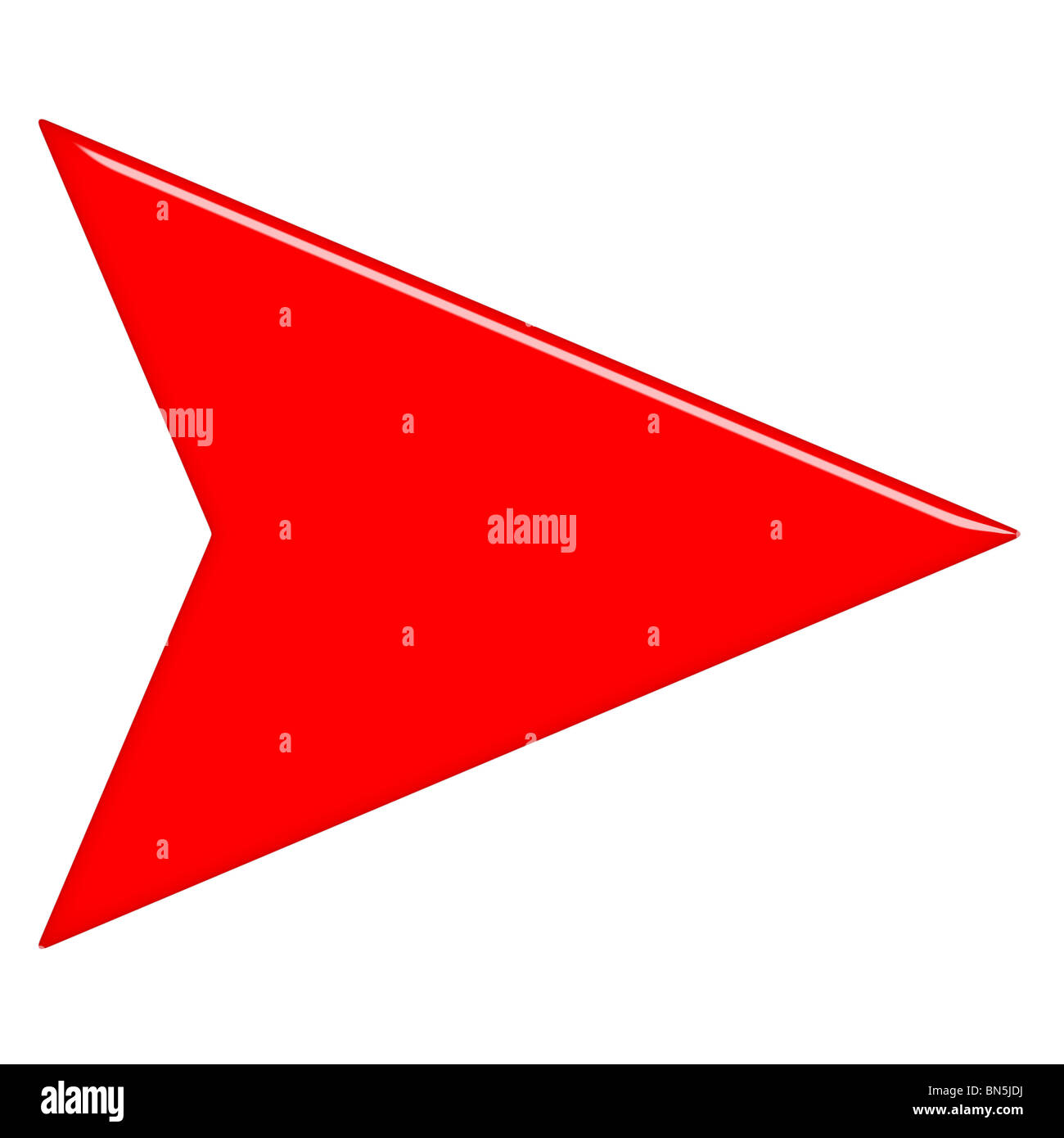 3d glossy red arrow Stock Photo - Alamy