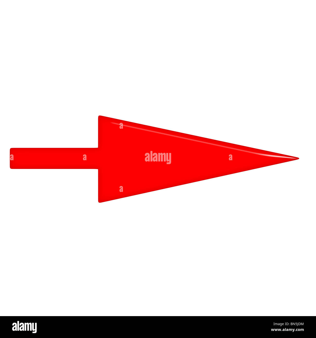 3d glossy red arrow Stock Photo - Alamy