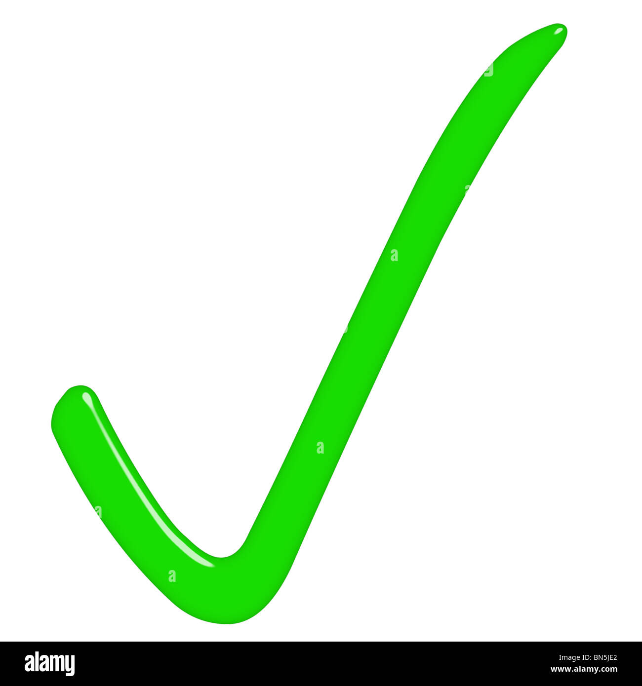 3d tick sign Stock Photo - Alamy