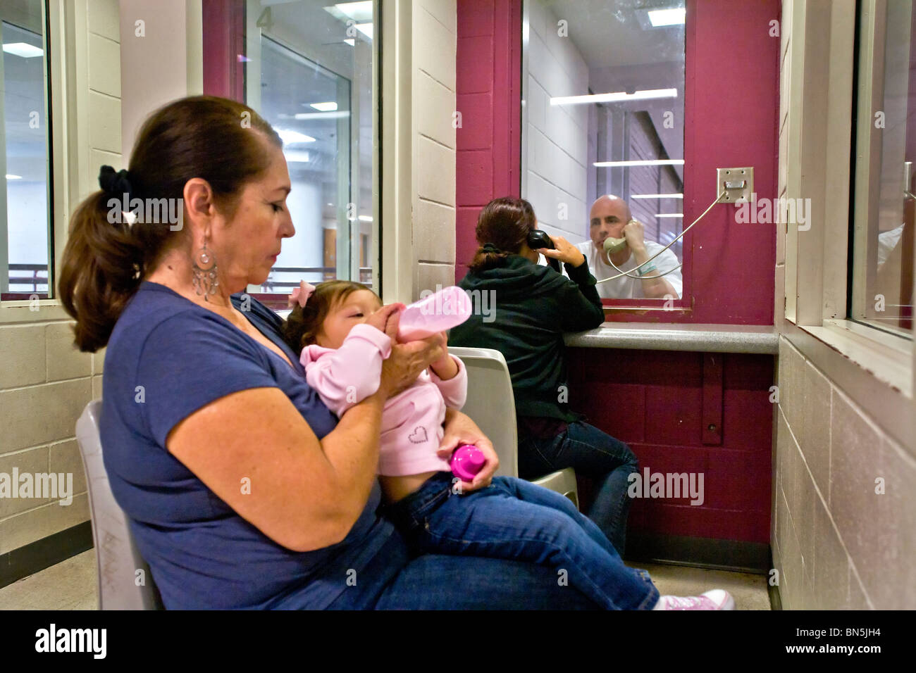 Family visit inmate hi-res stock photography and images - Alamy