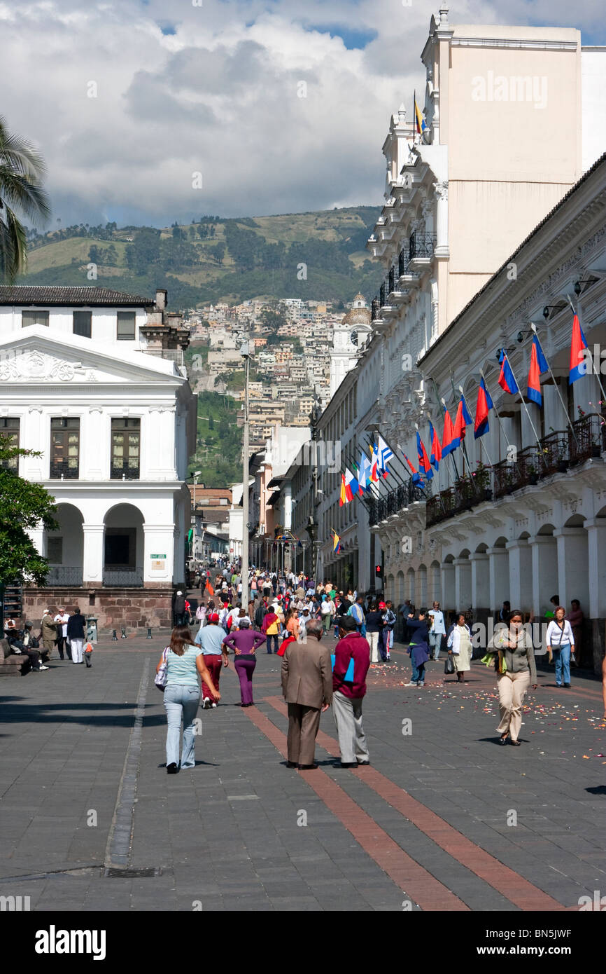 Parade in Quito Ecuador Stock Photo - Alamy