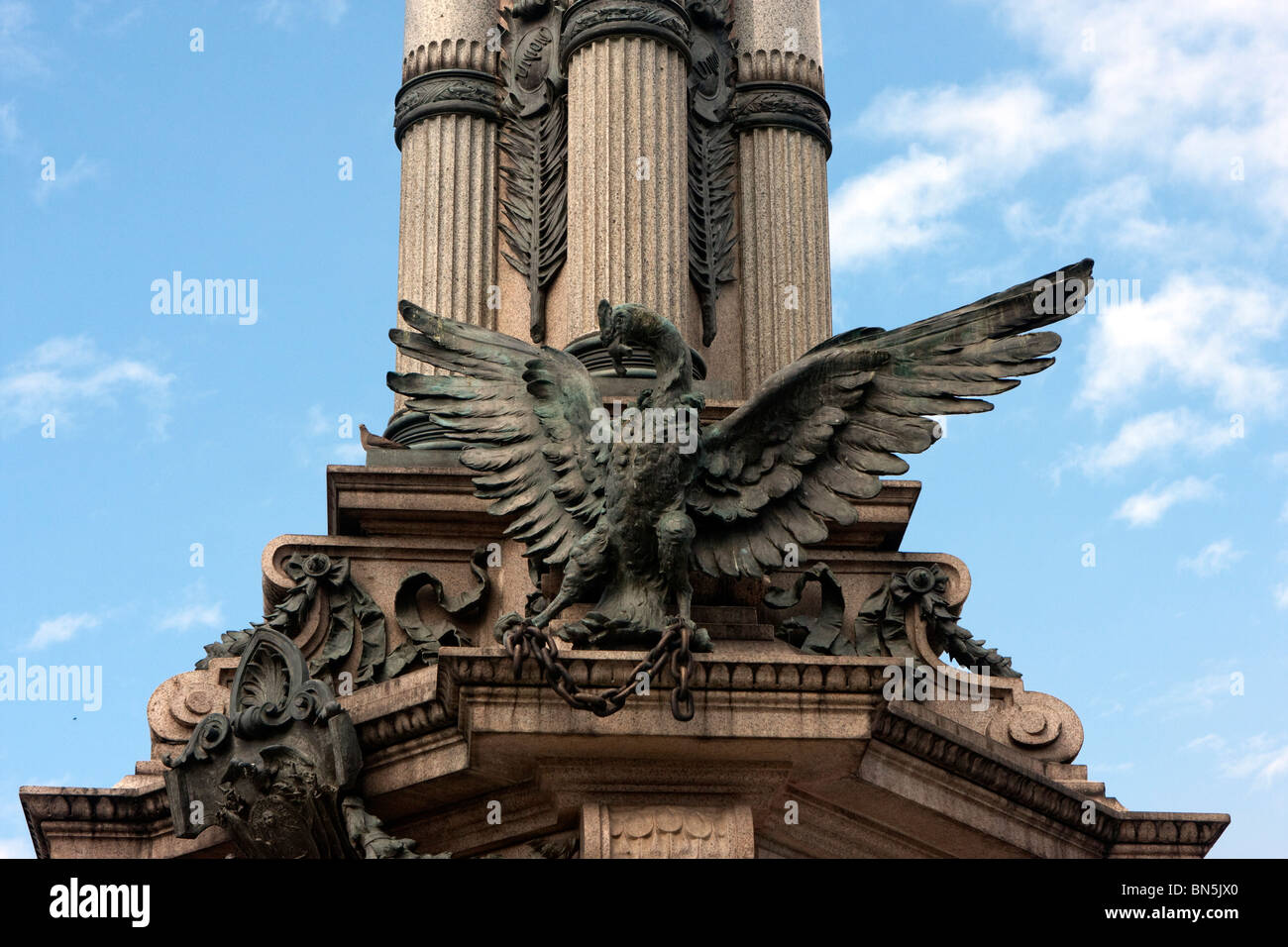 Condor on bottom of statue at Independence Square Stock Photo - Alamy
