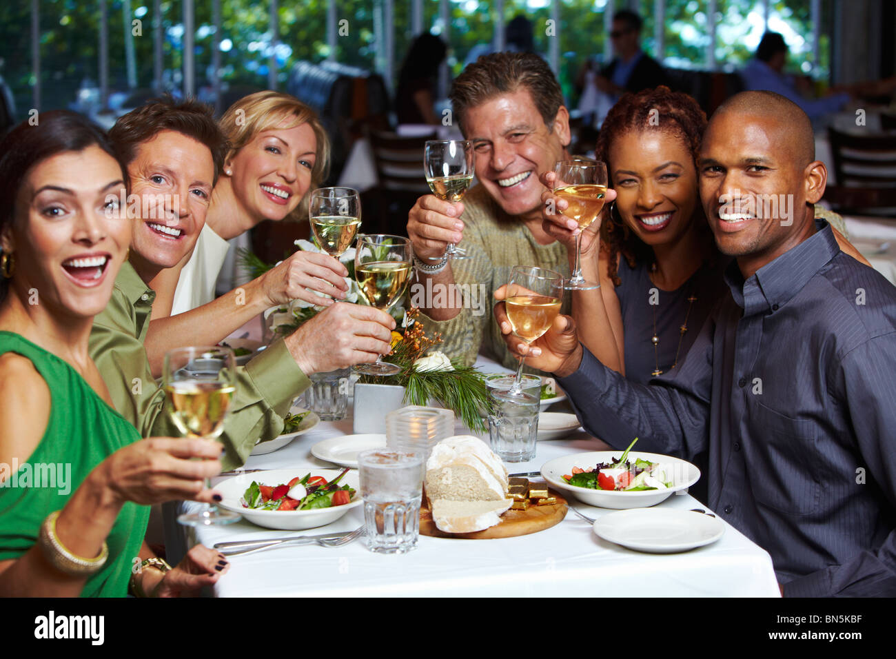 Group dinner restaurant hi-res stock photography and images - Alamy