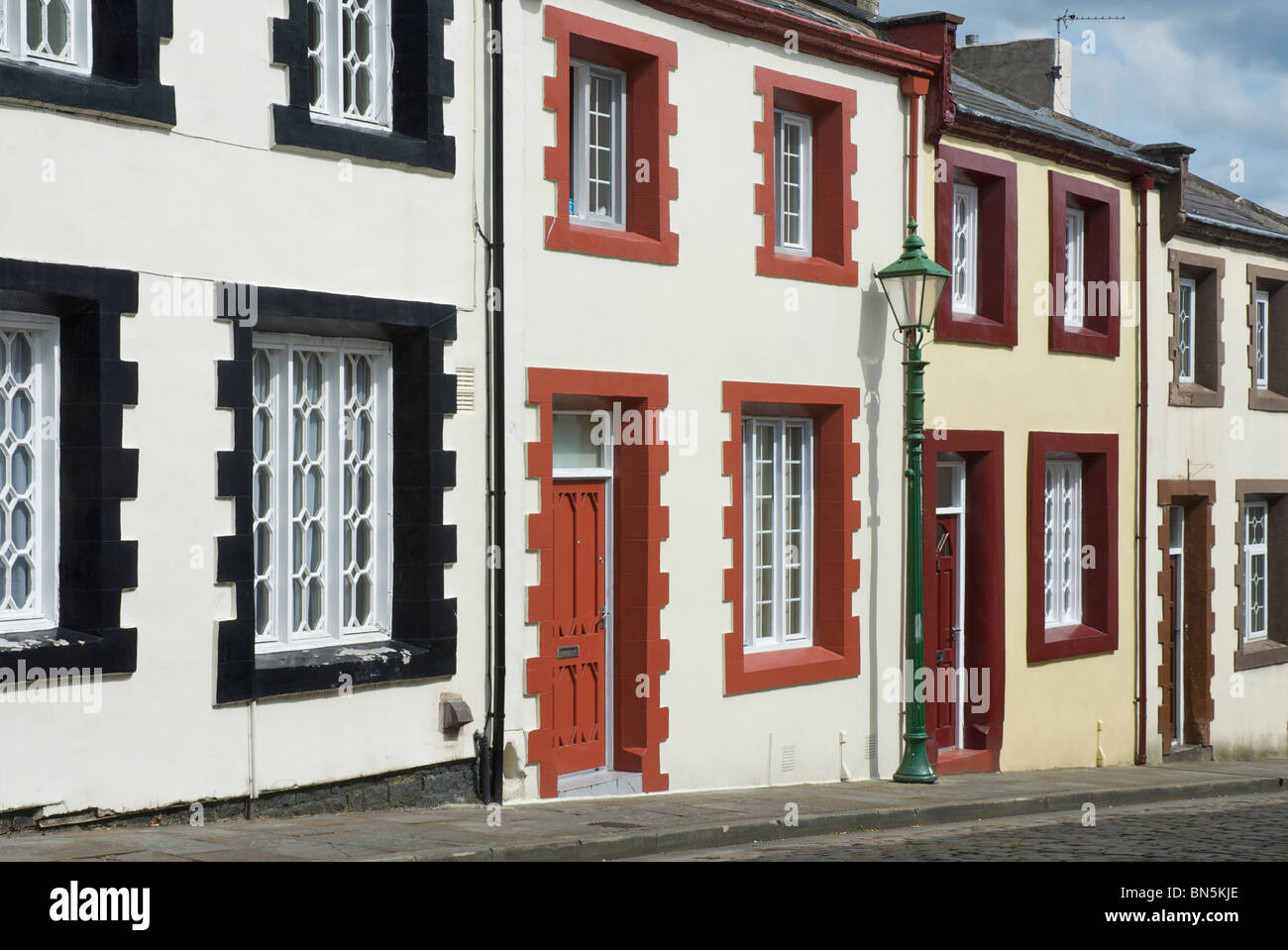 Row of terraced houses in Padiham, Lancashire, England UK Stock Photo ...