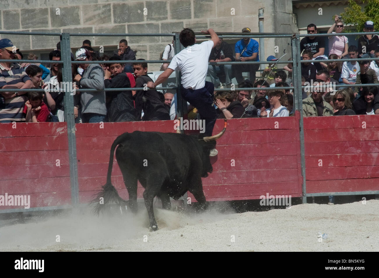 Arles, France - French Male Teenagers Matadors in Traditional Carmaque ...