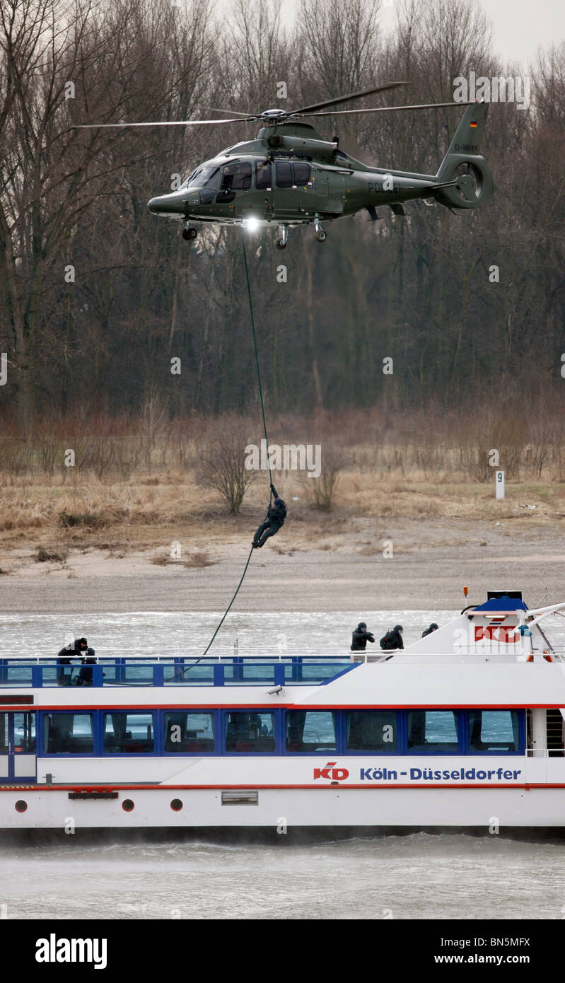 Police SWAT Team at an exercise. Anti terrorism and crime unit, special ...