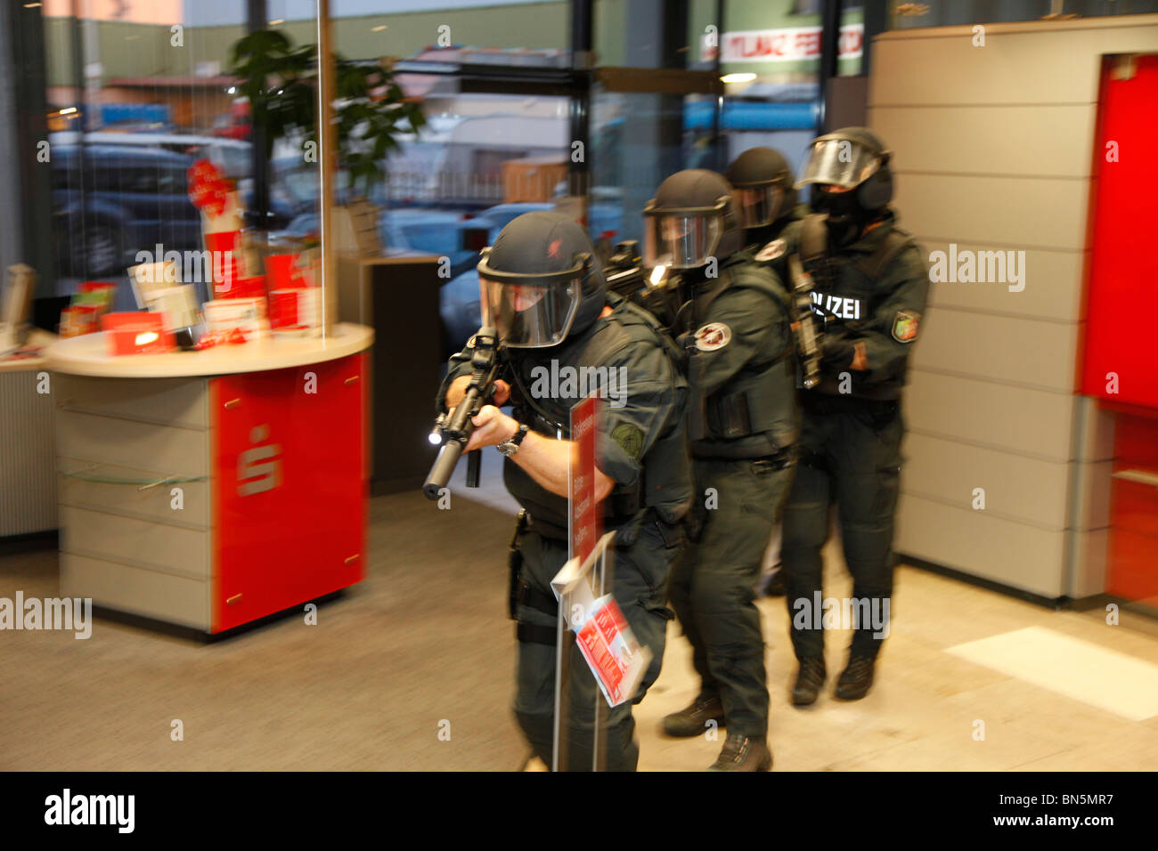 Police SWAT Team at an exercise. Anti terrorism and crime unit, special ...
