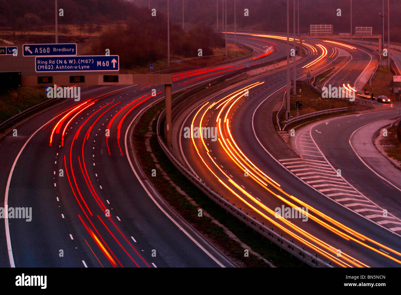 M60 motorway stockport uk hi-res stock photography and images - Alamy