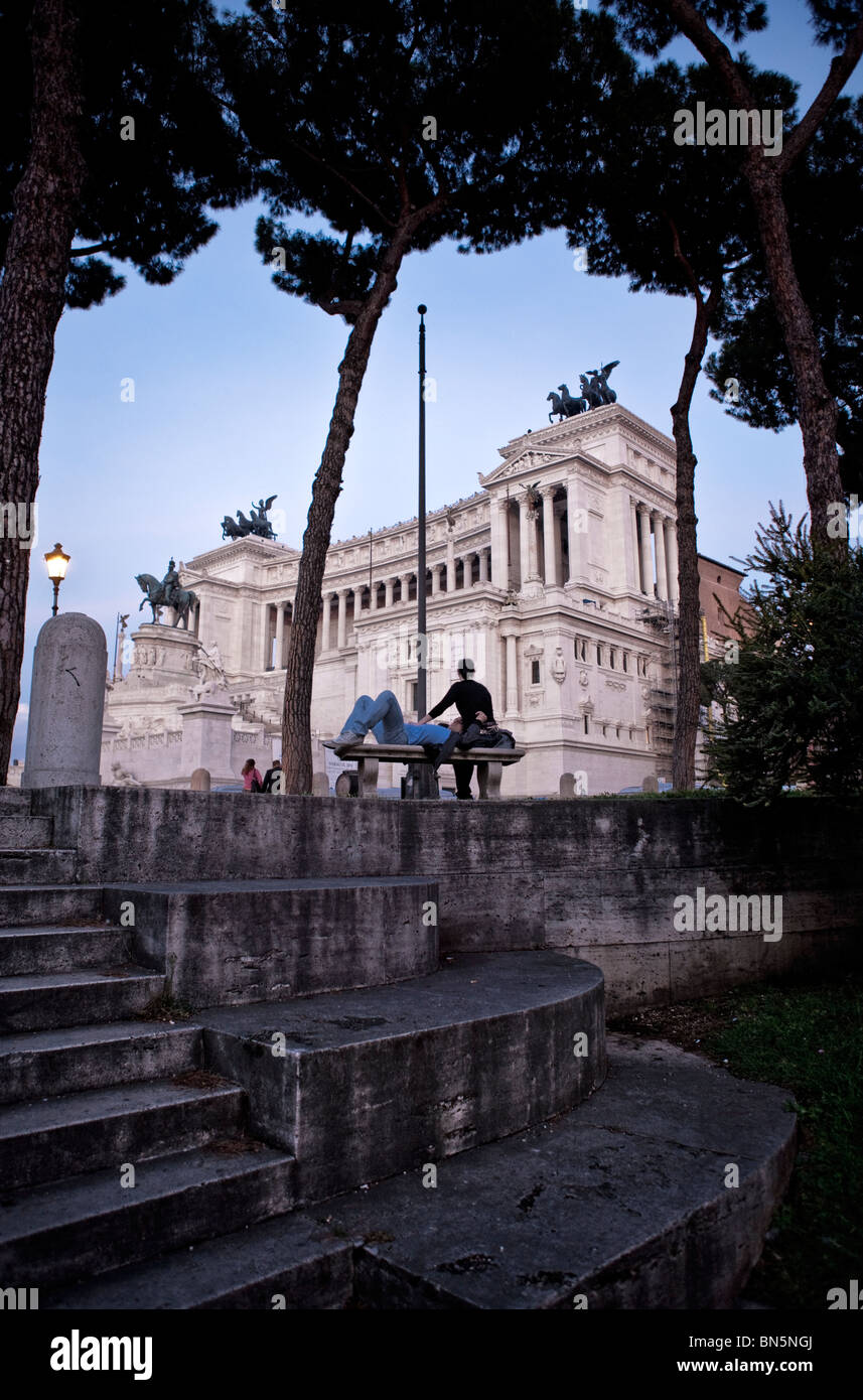 Couple by the Victor Emmanuel Monument or Typewriter, Rome , Italy ...