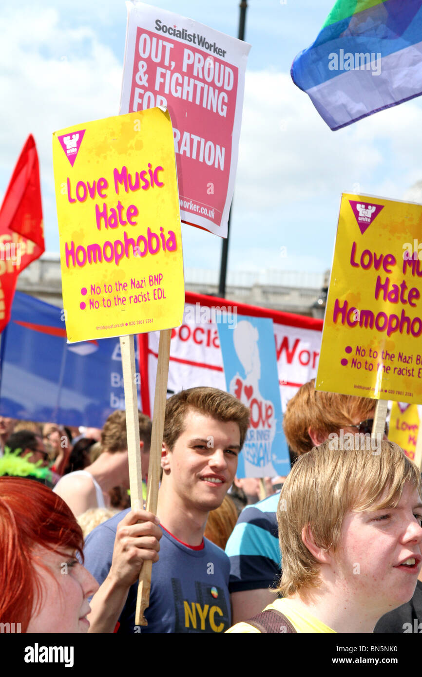40th Anniversary Of Pride Gay Pride Parade In London 3rd July 2010
