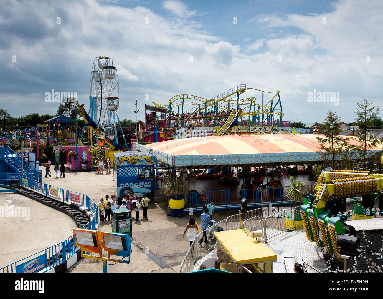 A fairground on Southend on Sea seafront in Essex Stock Photo - Alamy