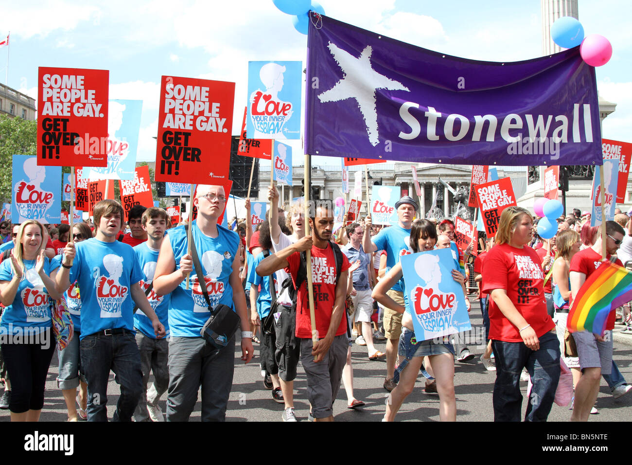 Stonewall At The 40th Anniversary Of Pride Gay Pride Parade In London