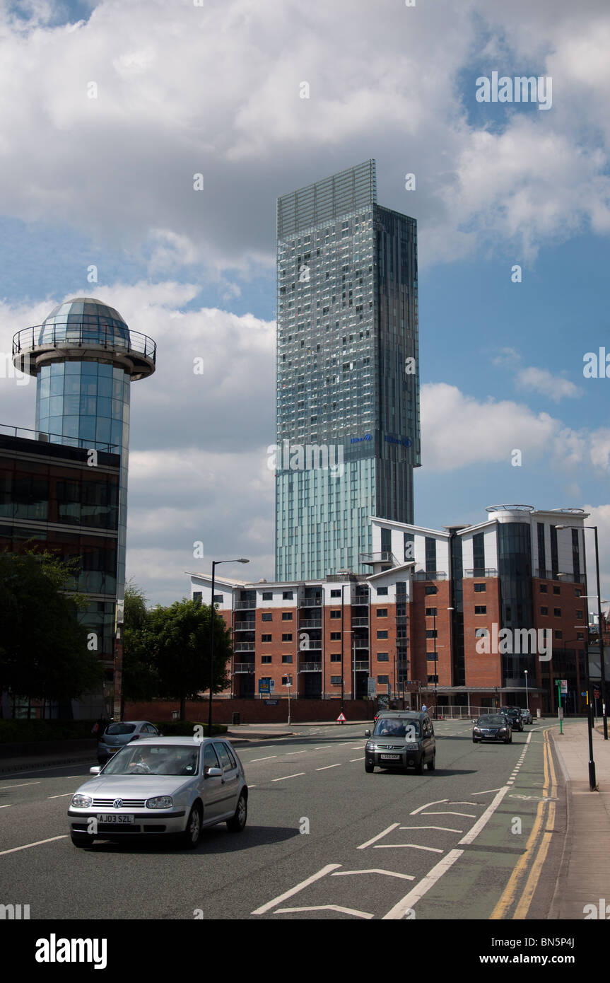 The Hilton Hotel (Beetham Tower) as seen from Medlock Street ...