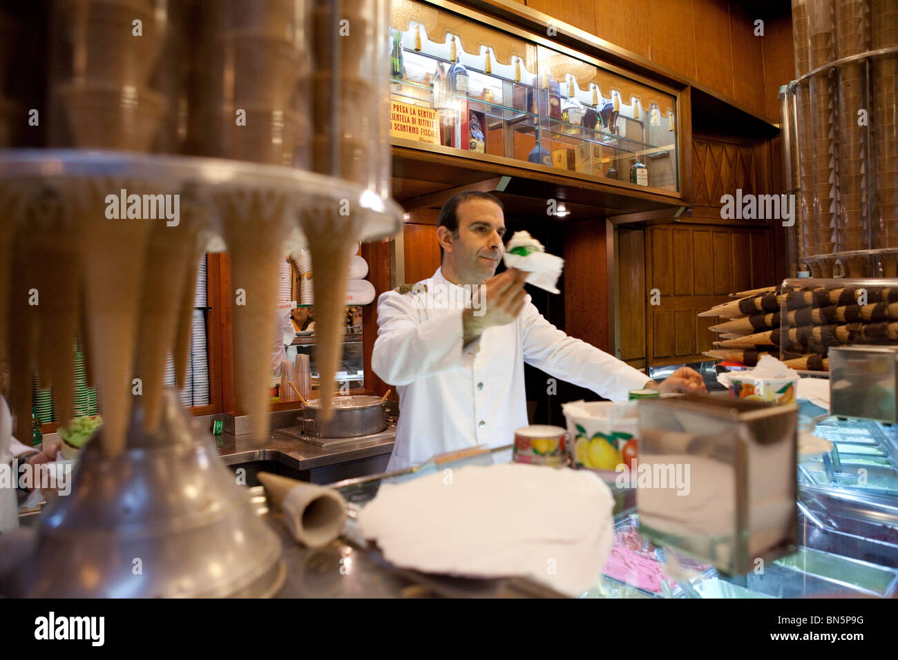 The famous Giolitti Gelateria, Rome, Italy Stock Photo - Alamy